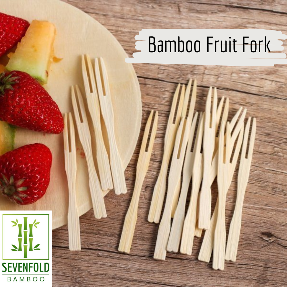 Bamboo Fruit Fork – Sevenfold Bamboo